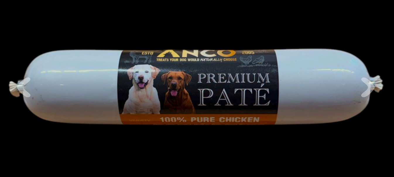 Anco Premium Chicken Pâté 400 g – 100% Natural, Low Fat Dog Treat ...