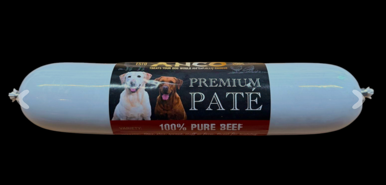 Anco Premium Beef Pâté 400 g – 100% Beef, Ultra-Low Fat Dog Treat ...